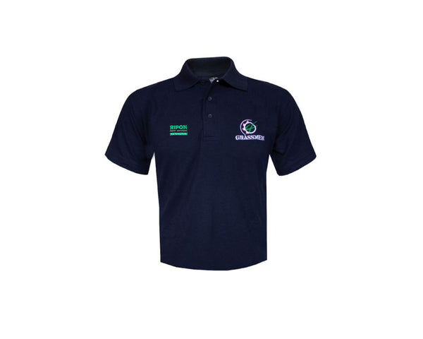 Grassmen x Ripon Farm Services Kids Polo Navy | Ripon Family